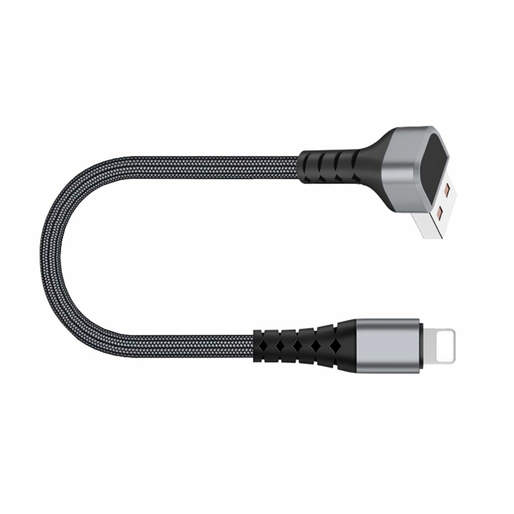 USB на Apple 12W короткий кабель - 25 см угловой