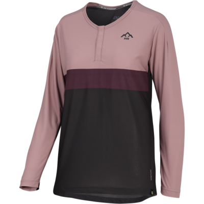Велоджерси женская IXS Flow XTG LS henley (Anthracite-Raisin, XS, 2024 (473-510-3670-156-34))