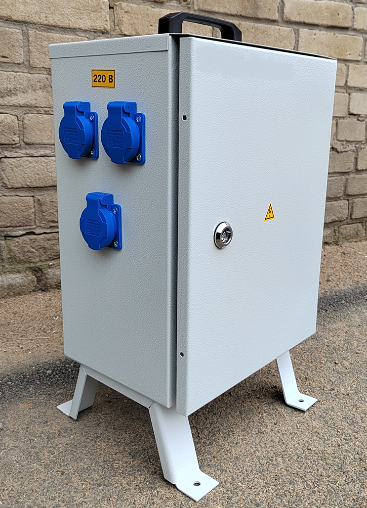 Щит распределительный с розетками, переносной РУСП-50(УЗО)-3х16/3+1х32/5 IP54