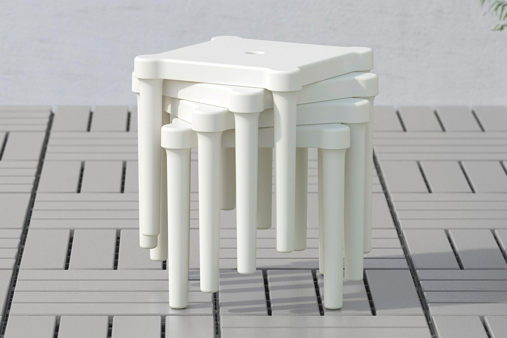 UTTER IKEA 503.577.85 Табурет детский д/дома/улицы/белый