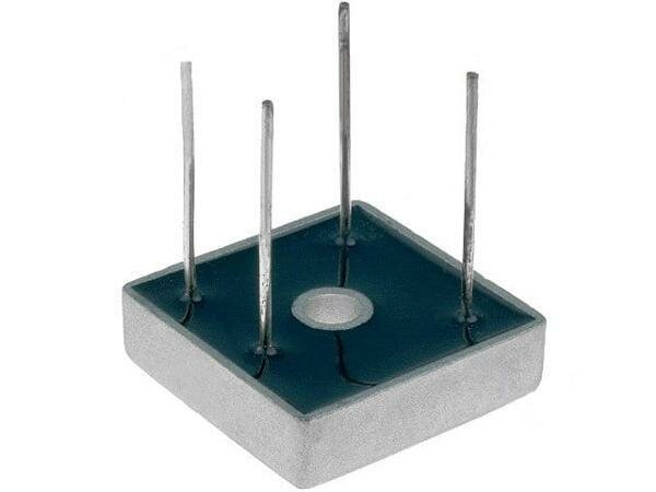 Диодный мост DC KBPC2504W, квадратный, 25 A, 400 В, MB-25W, 1 шт