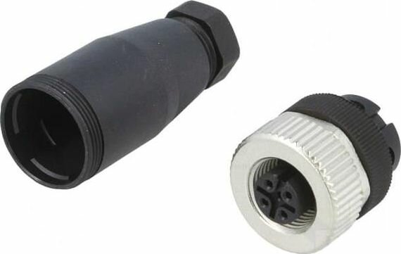 Разъем WEIDMULLER SAIB-4/7 Вилка M12 PIN 4 "мама" код A-DeviceNet / CANopen на провод 1 шт