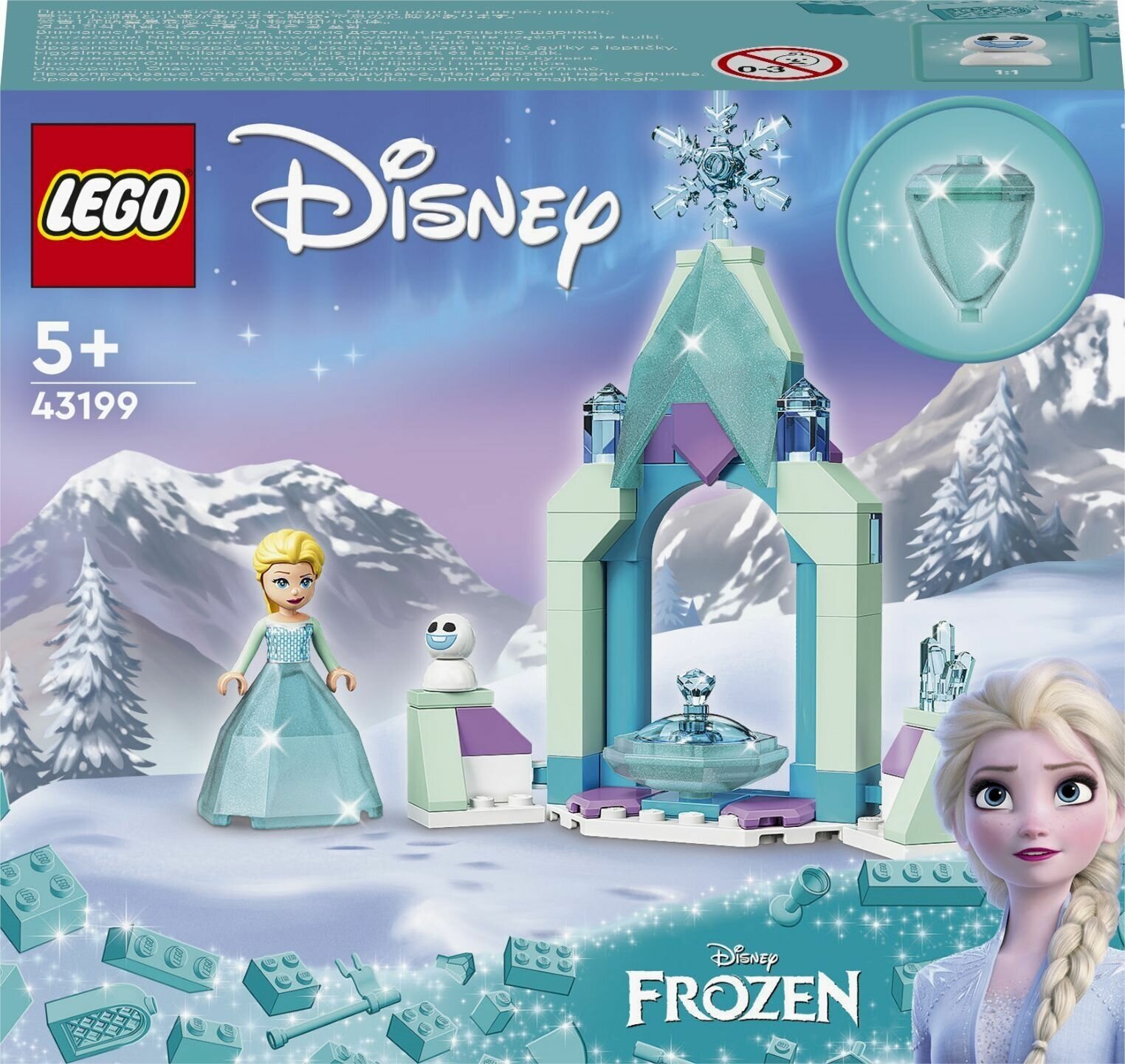 Конструктор LEGO Disney Princess Двор замка Эльзы, 53 детали, 5+, 43199