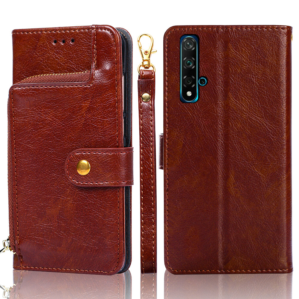 Чехол-книжка на Honor 20/ подходит для Хонор 20, Новый, коричневый