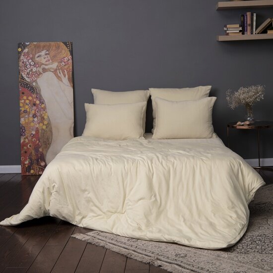 Пододеяльник Kupu-kupu VIOLETT 172*205, трикотаж, экрю