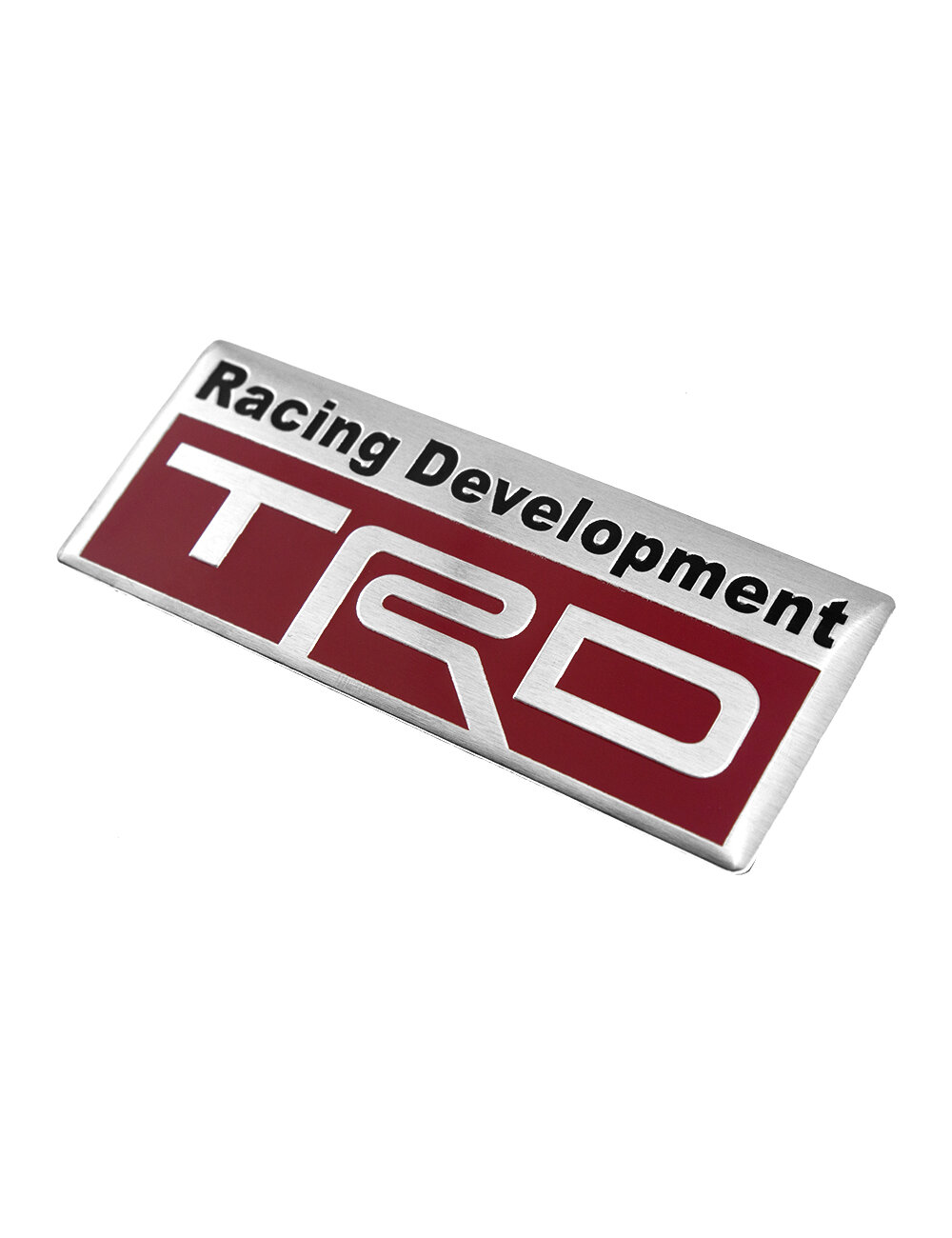 Эмблема для Toyota TRD Development красная 80х31 мм. — фото 1