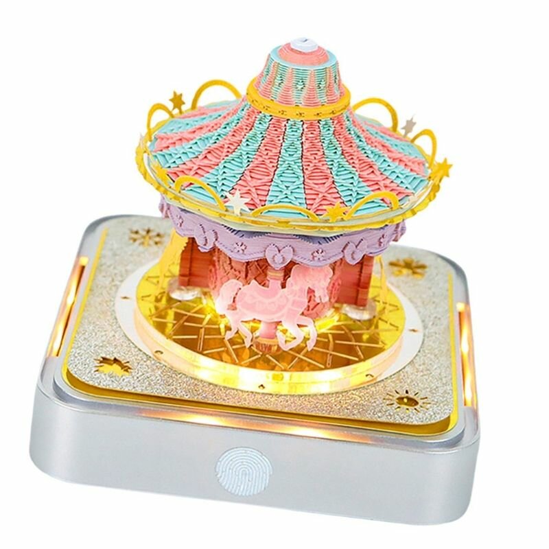 Настольный Календарь на 2025 год, Вырезанный Из Люминесцентной Бумаги, Отрывной Английский Календарь-Карусель