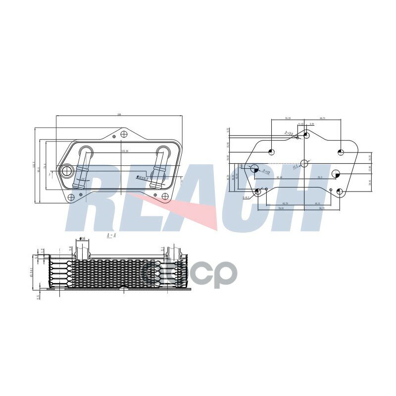 Кулер масл. AUDI TT07- 02E409061C REACH арт. 24-11032