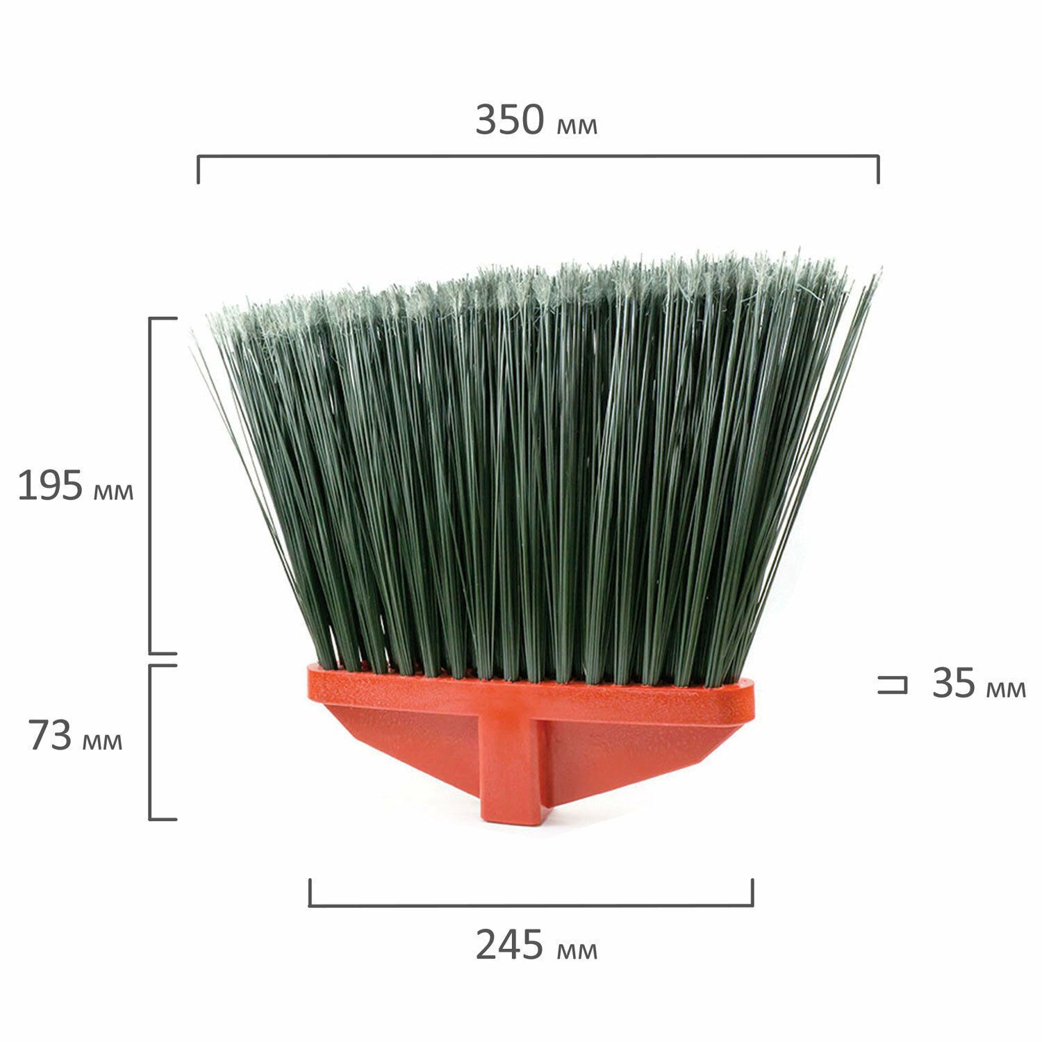 Метла синтетическая Лайма плоская гардена lux, без черенка, еврорезьба, пластик, expert (605371)