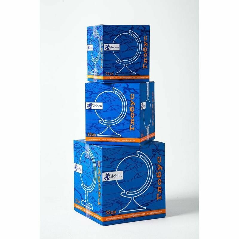 Глобус физический рельефный, 210 мм