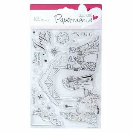 Набор штампов docrafts "Papermania", Рождество, прозрачные