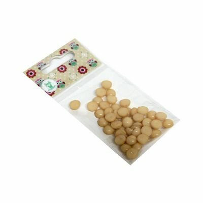 Материалы для изготовления игрушки совушка "Полужемчужины", бежевые, 50 шт