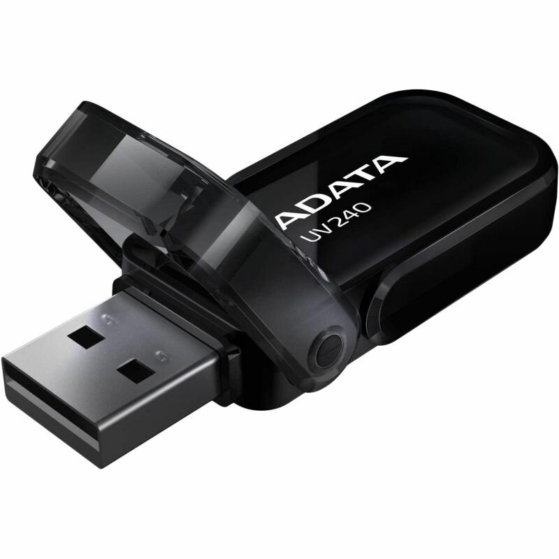 Флешка ADATA Черная, пластик, 64 Гб (AUV240-64G-RBK)