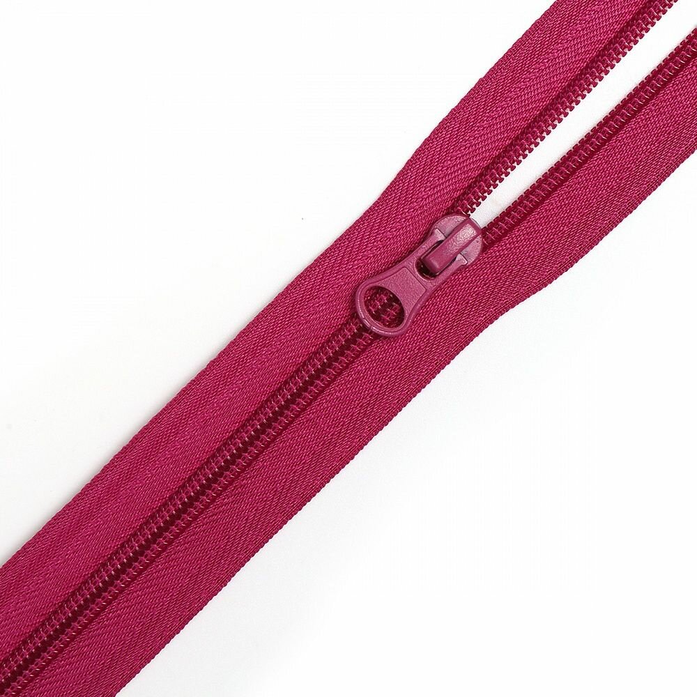 Молния MaxZipper пластмассовая, спираль, 18 см, цвет S258, яркая фуксия, упаковка 50 штук