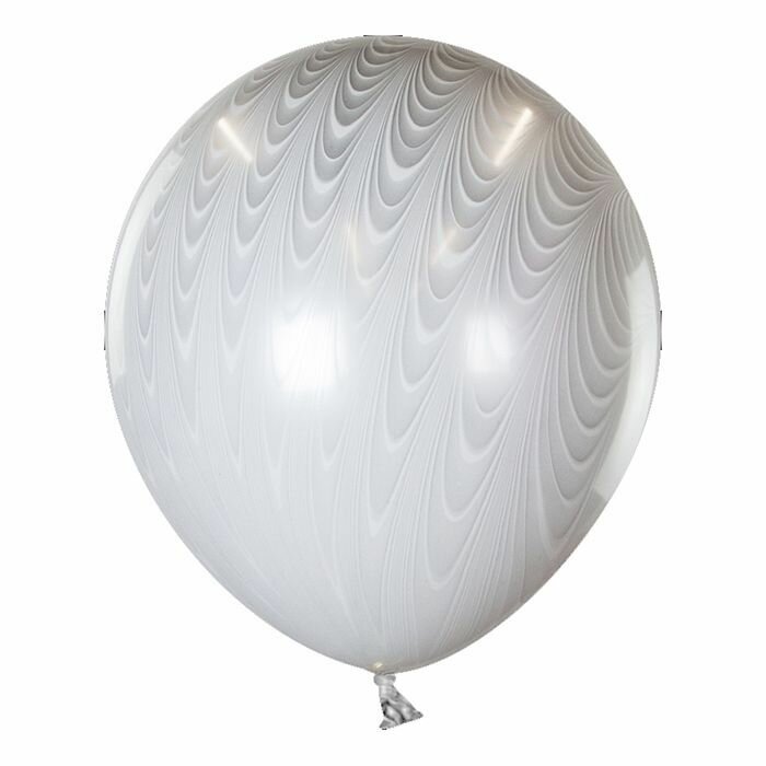 Воздушный шар Дон Баллон "Павлин", Серебристый агат, 46 см (618101)