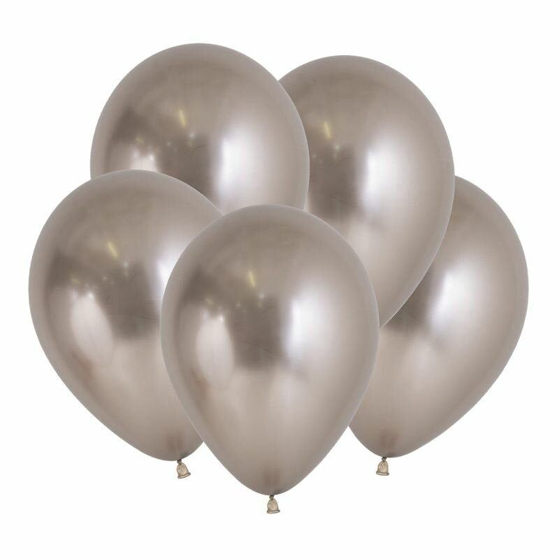 Шар воздушный Sempertex латексный Рефлекс Шампань Зеркальный, Reflex Champagne, 50 шт