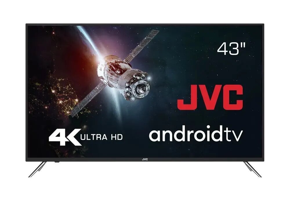 Телевизор JVC LT-43M790, Android TV, IPS, 4K, HDR, 43", 330кд/м², 24Вт, 78Вт