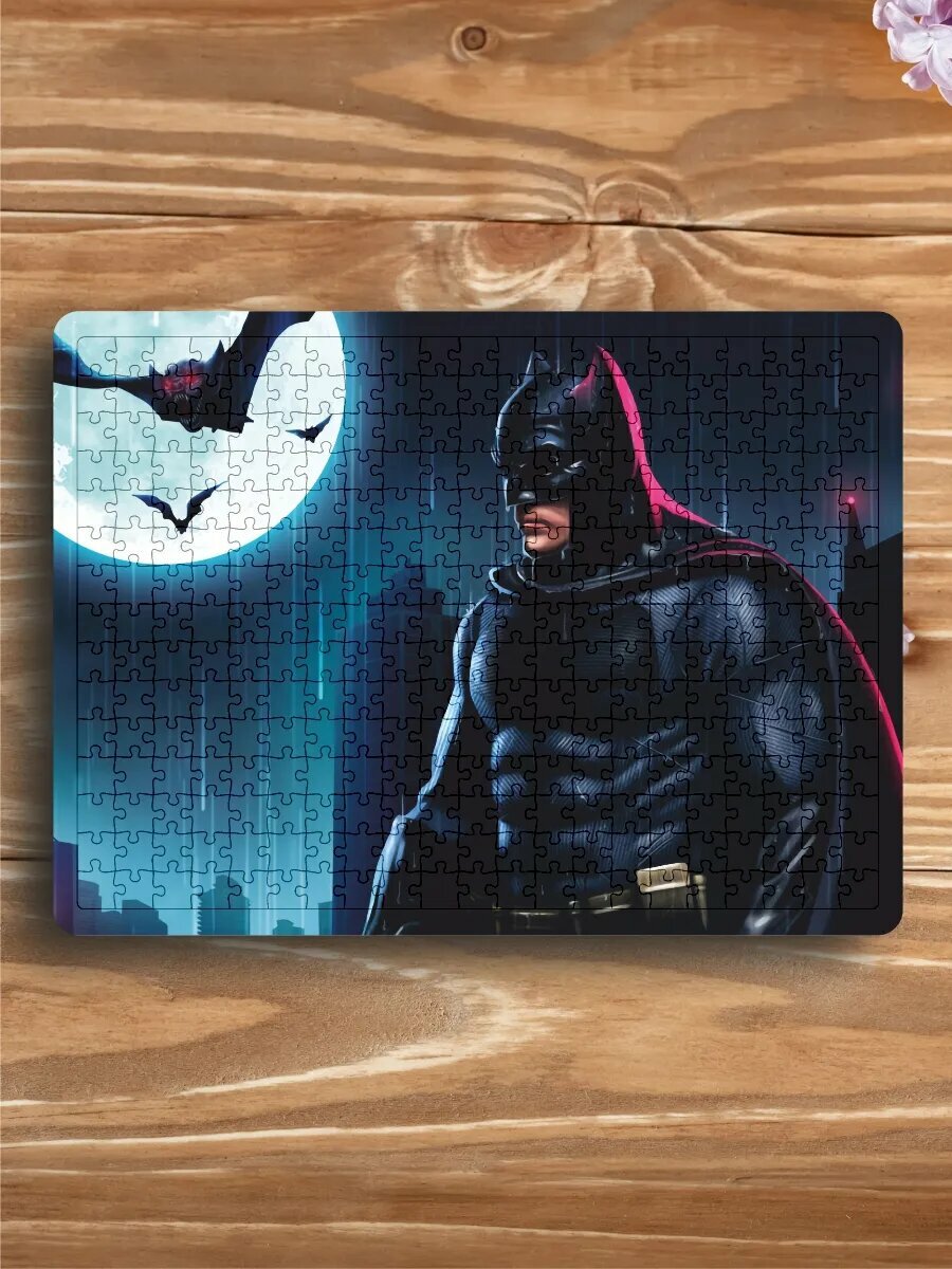 Деревянный пазл в подарок "Бэтмен"
