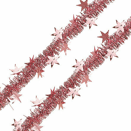 Мишура Млечный Путь PASTEL 2.7 м*20 мм розовая, MOROZCO, М0112