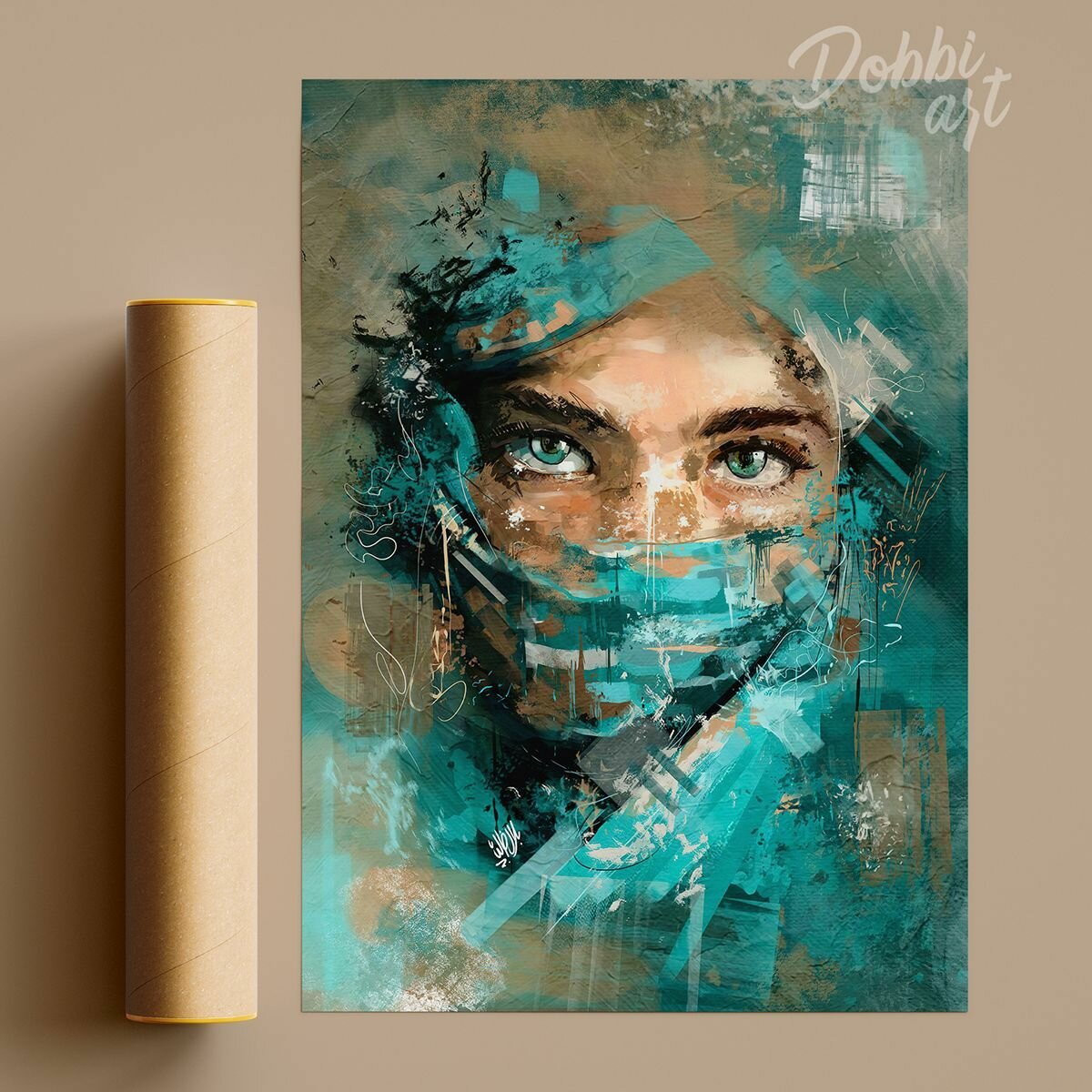 Постер Глаза девушки 40х50 см/ Плакат для интерьера/ Декор на стену/ для дома, офиса