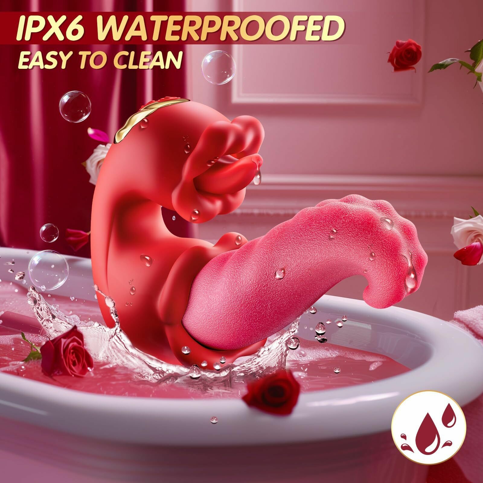 4 в 1 Вибратор для ласк с языком