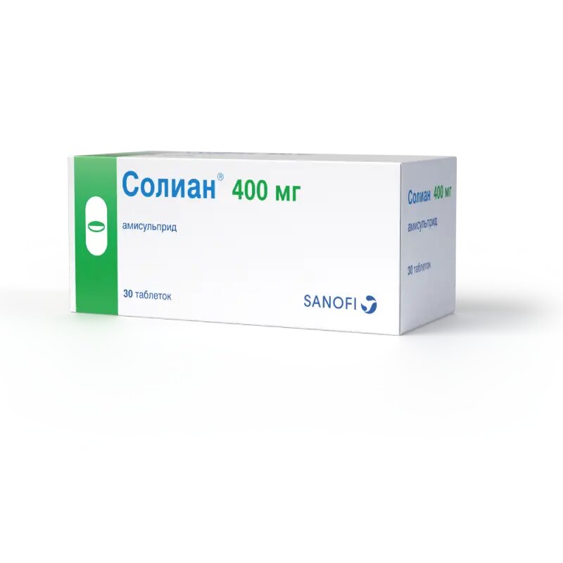 Солиан таблетки покрыт. плен. об. 400 мг 30 шт