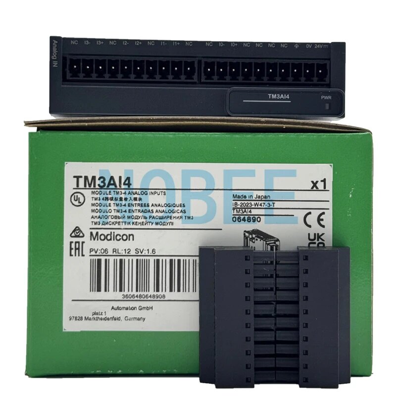 Modicon TM3AI4 аналоговый модуль ввода 8 каналов