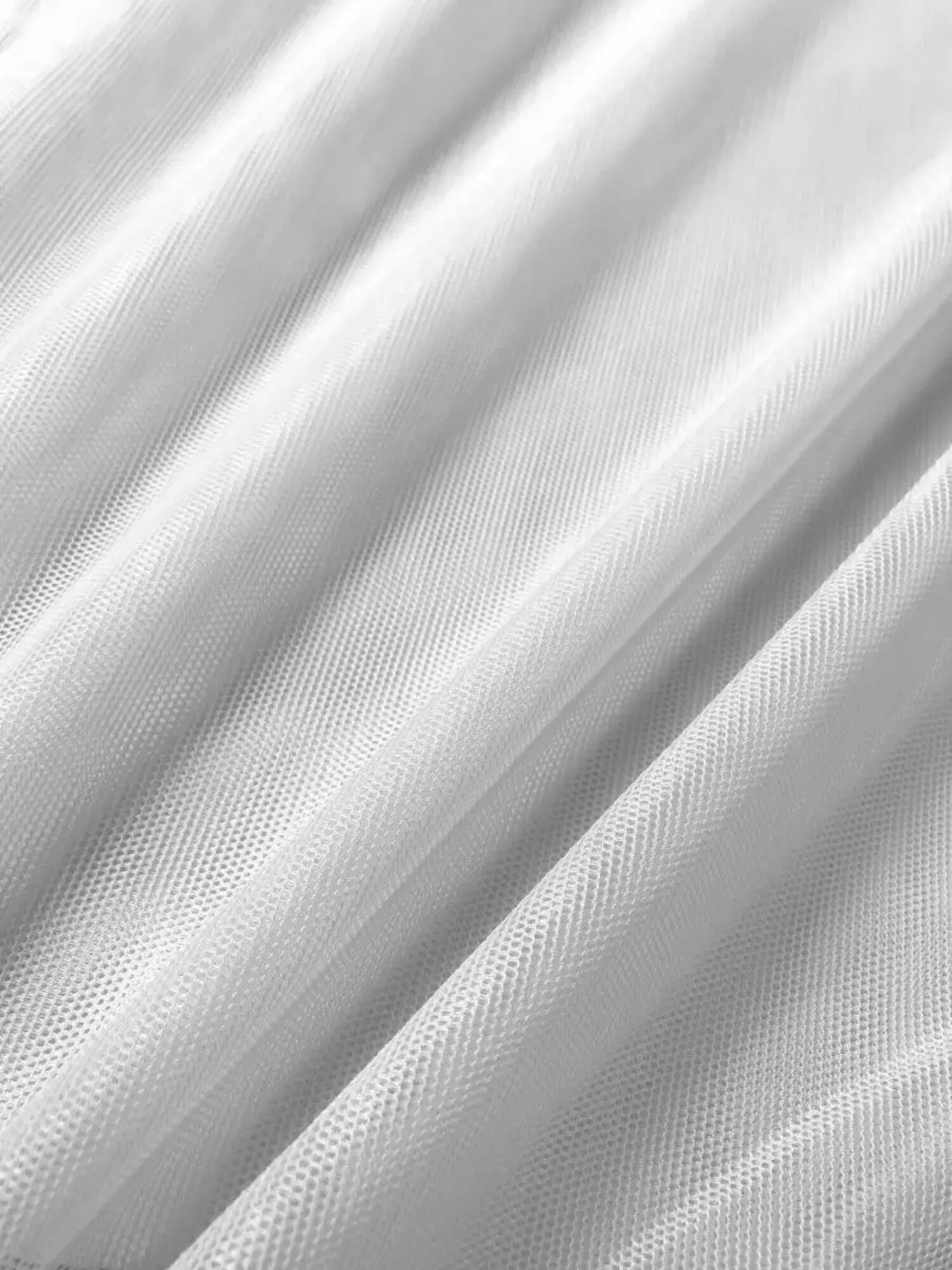Ткань Сетка Грек для штор с утяжелителем, высота 335см, цвет белый, отрез 1 метр