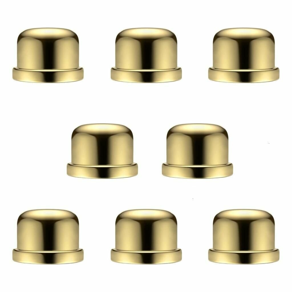 1 комплект из 8 предметов, держатель для настольной лампы, декоративная головка, держатель для рожка, декоративный колпачок-золотой