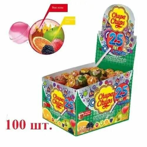 Карамель Чупа-Чупс, ассорти с соком кола,100х 12 г