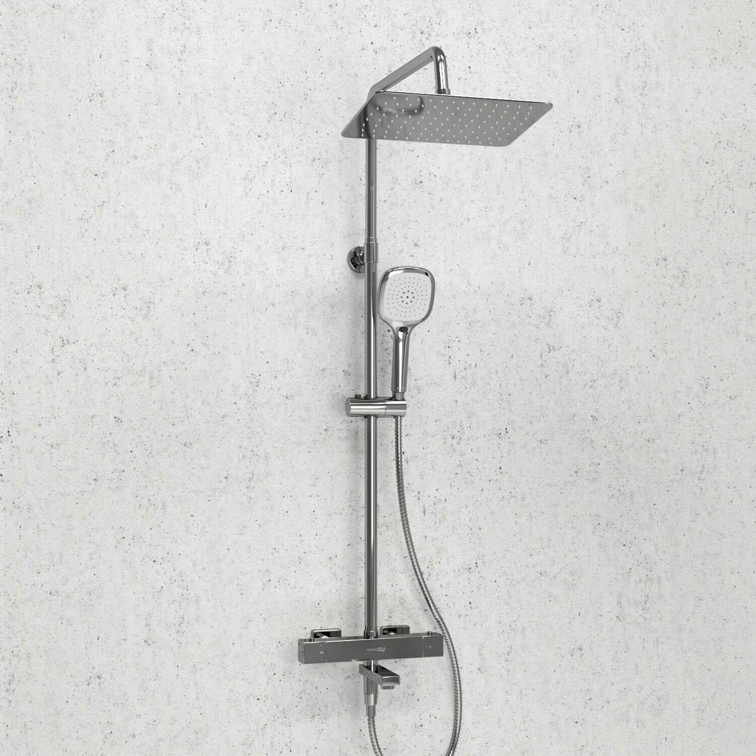 Душевая система с термостатом и тропическим душем хром A199.069.065.010. CH Thermo WasserKRAFT