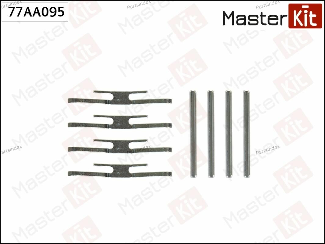 Комплект установочный тормозных колодок Opel CORSA A TR (S83) 1982 - 1993, MASTERKIT 77AA095