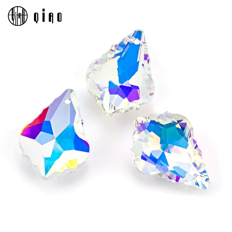 28 мм, 8 шт./упак, хрустальный кулон в стиле барокко, хрустальные бусины, стеклянные бусины в виде кленового листа для изготовления ювелирных изделий, ожерелье, серьги, сделай сам