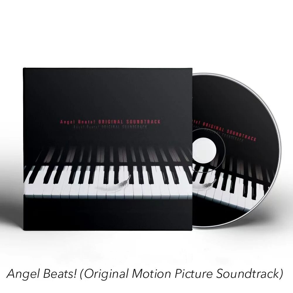Аниме Angel Beats Jun Maeda Музыкальный компакт-диск Greatest Hits OST 2 Альбом 2 шт. Музыкальная запись Косплей Walkman Car Soundtracks Box Party Music, 2pcs Music CD, Унисекс