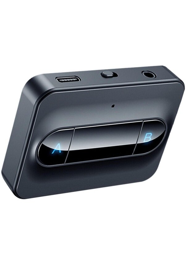 Беспроводной адаптер Bluetooth 5.0 с двумя разъемами Aux 3,5 мм для подключения наушников и телевизора