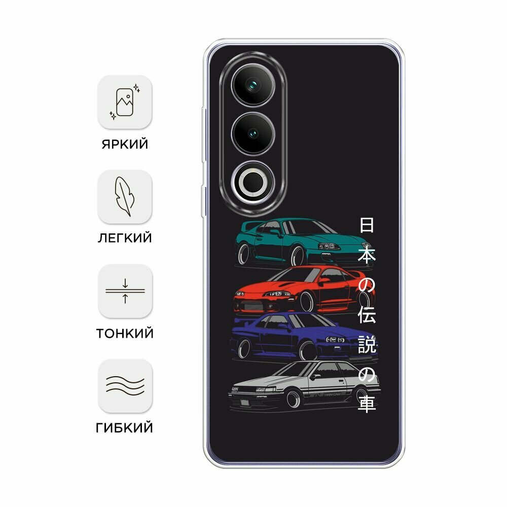 Чехол на Oneplus Ace 3V / Ван Плас Эйс 3V с принтом "JDM Legend cars" — фото 1