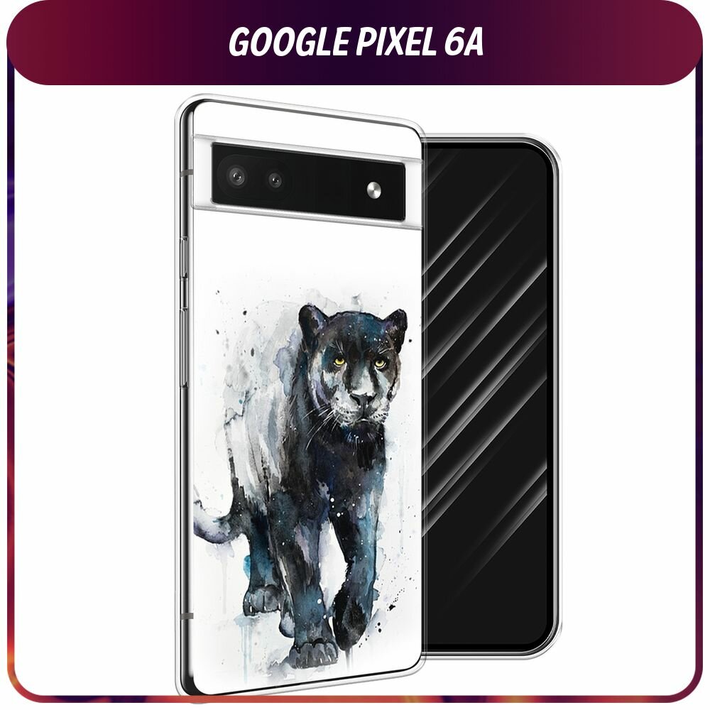 Чехол на Google Pixel 6A / Гугл Пиксель 6A с принтом "Пантера арт 3"