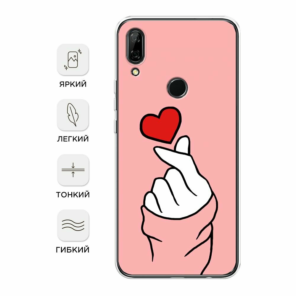 Чехол на Huawei P Smart Z/Honor 9X / Хуавей P Smart Z /Хонор 9Х с принтом Милое сердечко — фото 1