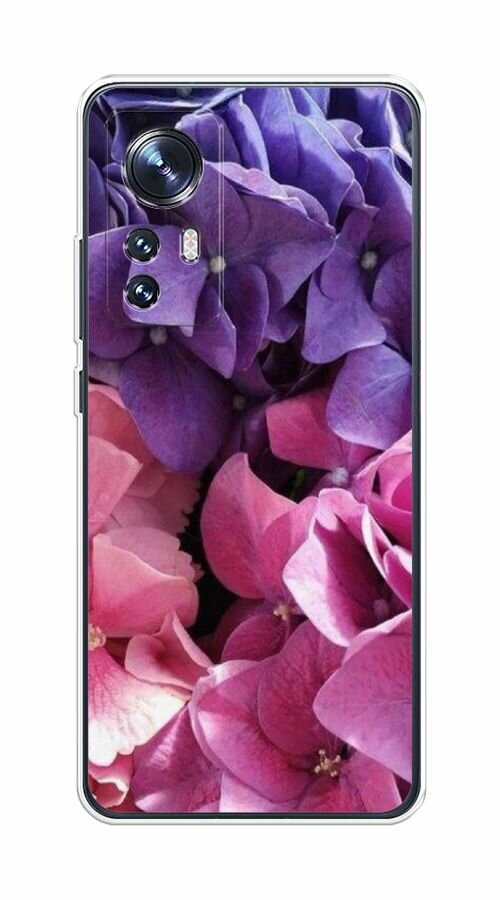 Чехол на Xiaomi 12/12X/12S / Сяоми 12/12X/12S с принтом Гортензии