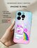 Чехол на Apple iPhone 15 Pro / Айфон 15 Про с принтом "Единорог какает"