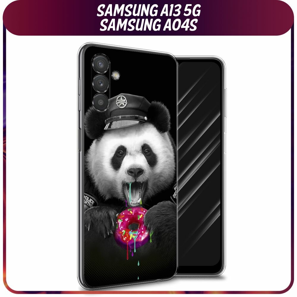 Чехол на Samsung Galaxy A13 5G/A04s / Самсунг Галакси А13 5G/A04s с принтом панда police