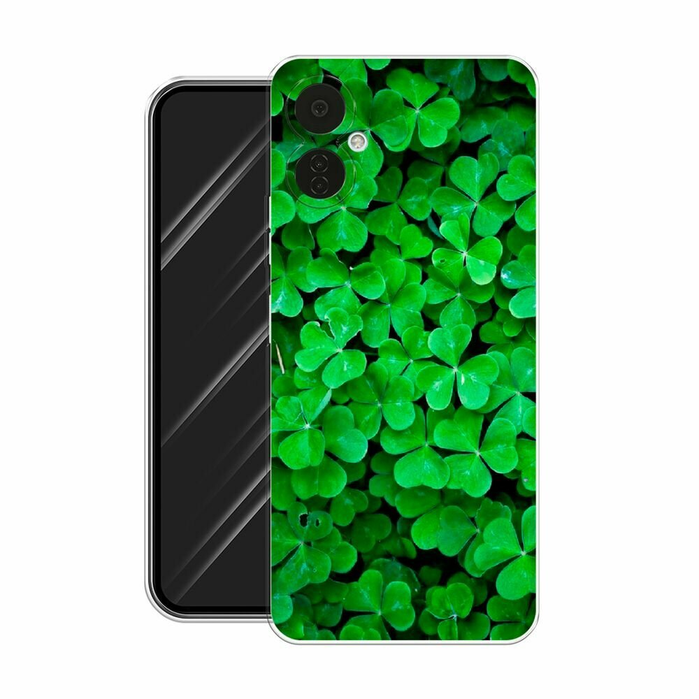 Чехол на Tecno Camon 19 Neo / Техно Камон 19 Нео с принтом "Клевер" — фото 1