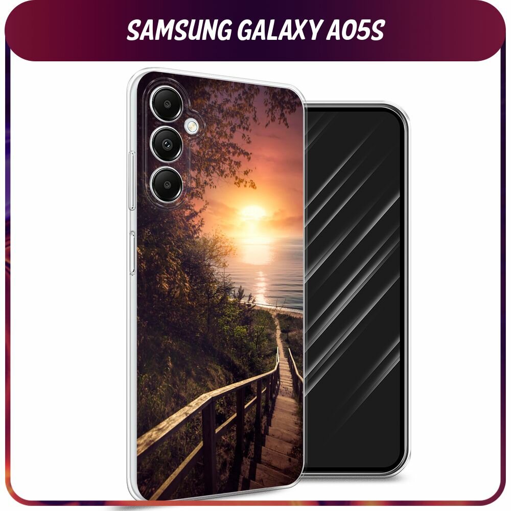 Чехол на Samsung Galaxy A05s / Самсунг Галакси A05s с принтом "Мост у воды"