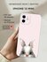 Чехол на Apple iPhone 12 mini / Айфон 12 Мини с принтом "Карандашный кролик 1 - ...