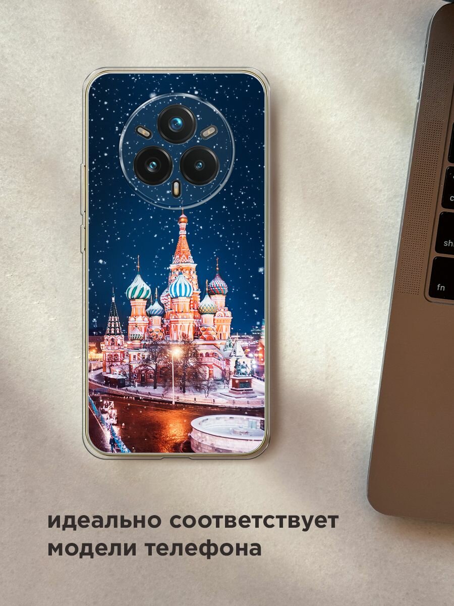 Чехол на Realme 14 Pro+ / Реалми 14 Про+ с принтом "Москва 1" — фото 1