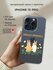Чехол на Apple iPhone 15 Pro / Айфон 15 Про с принтом "Весенние кролики", прозра...
