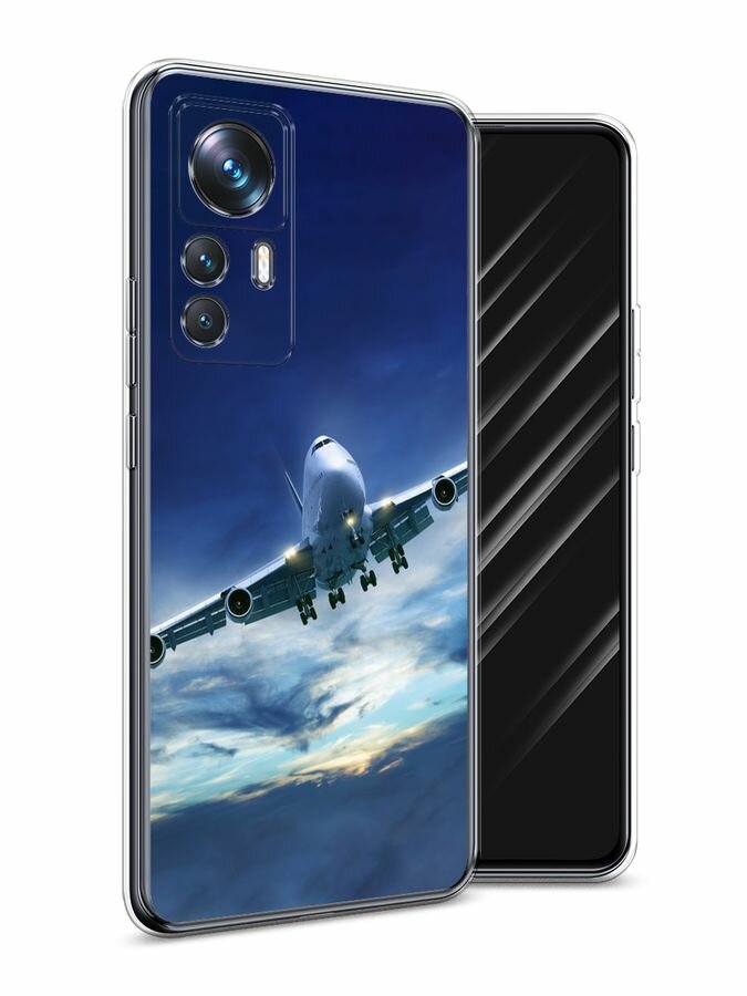 Чехол на Xiaomi 12T Pro / Сяоми 12T Про с принтом "Самолет в небе"