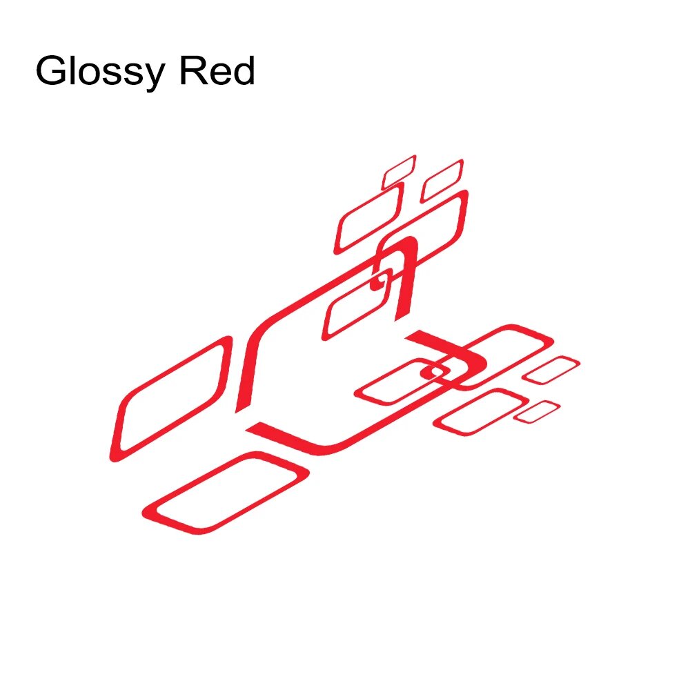 Наклейка на авто Glossy Red, спортивная, для VW, Ford, Fiat, Renault, Citroen
