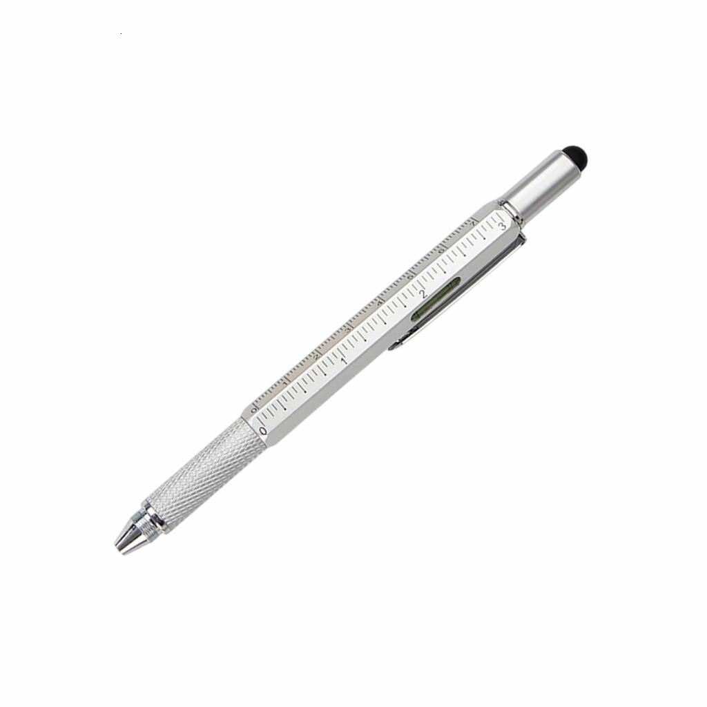 6 в 1 Многофункциональная шариковая ручка, Серебро