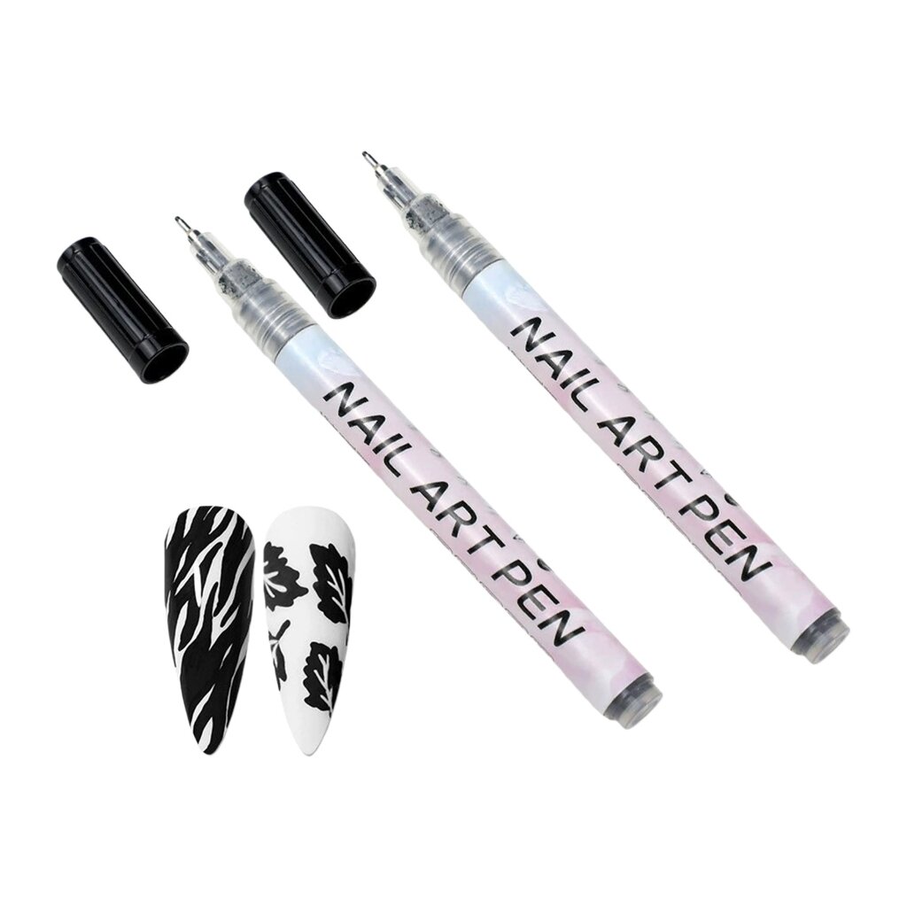 12-цветные маркеры для нейл-арта с наконечниками 0,5 мм; маркеры для нейл-арта, кисти для рисования, инструменты для украшения ногтей.